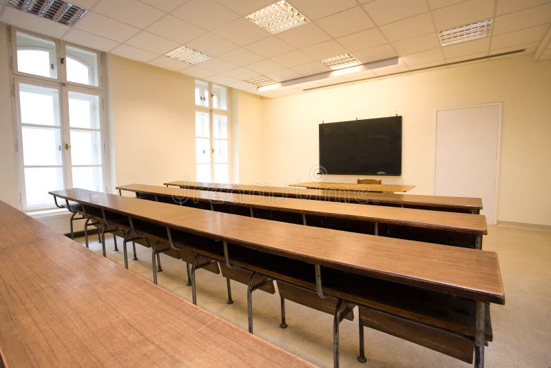 Empty classroom stock image. Image of training, class - 7928511