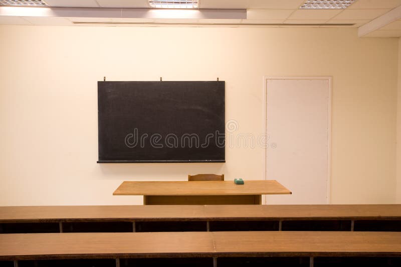 Empty classroom stock image. Image of board, room, desk - 7929077