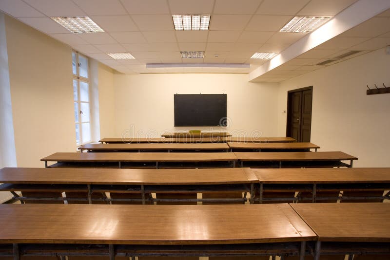 Empty classroom stock image. Image of lesson, room, exam - 7929481