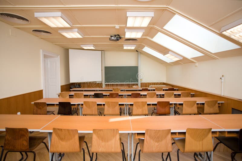 Empty classroom stock image. Image of blackboard, classroom - 8585265