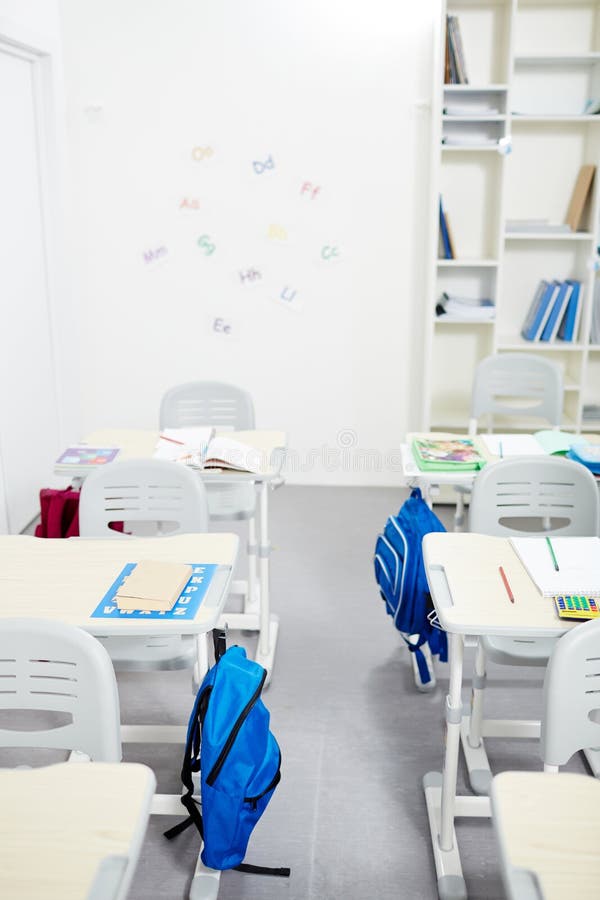 Empty classroom stock photo. Image of lesson, supplies - 109085136