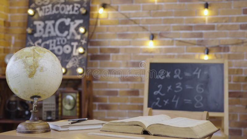 Mathematics Classroom Empty Interior, School Class Stock Vector ...