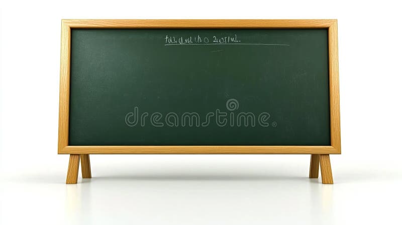 Empty Classroom Chalkboard White Background Learning Concept Stock ...