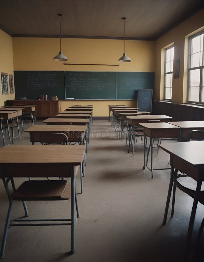 An Empty Classroom, after Class Session, Another Classic Style Stock ...