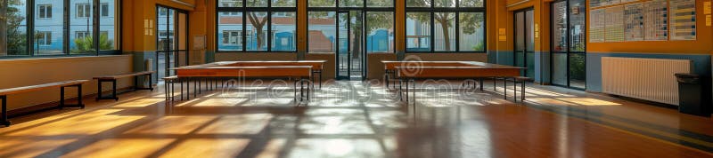 An Empty Classroom before Classes Start in School, Back To School ...