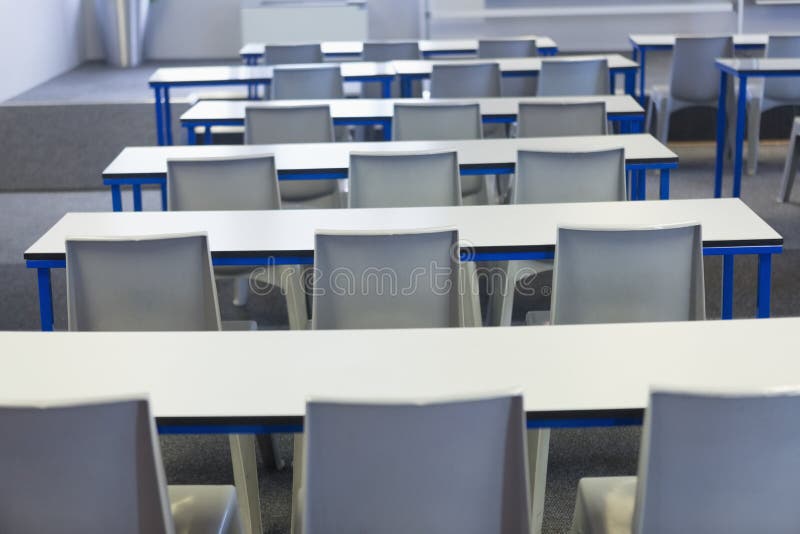 Empty Classroom in the College Stock Photo - Image of lesson, class ...