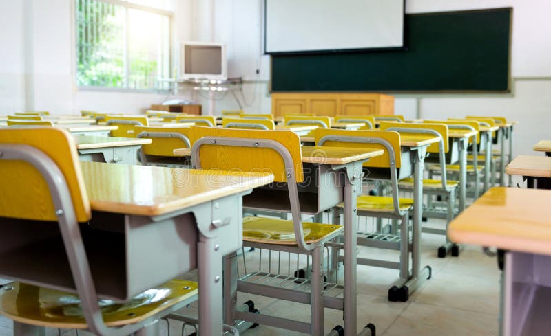 Empty Classroom in University Stock Photo - Image of lecture ...