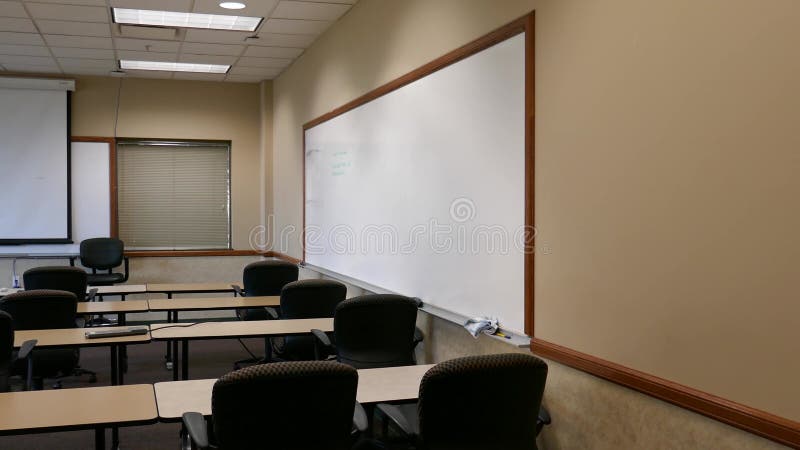 Empty Classroom Front Right View Stock Video - Video of front, empty ...