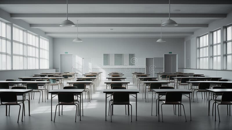 An Empty Classroom in a Modern School Stock Photo - Image of interior ...