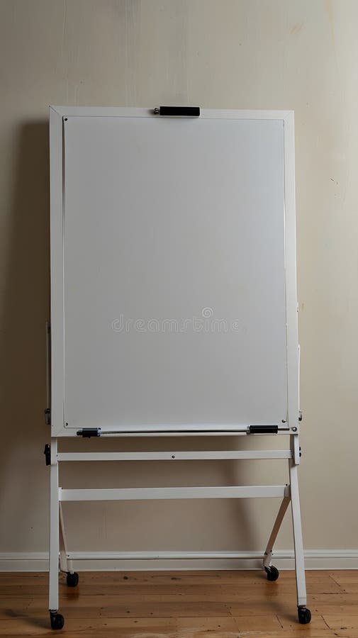 Empty Classroom School Whiteboard Easel Stock Illustration ...