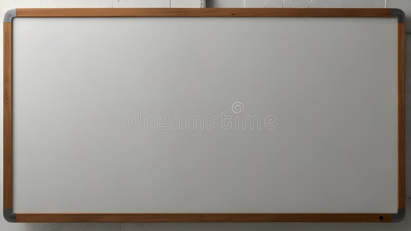 Empty Classroom School Whiteboard for a Presentation Stock Illustration ...