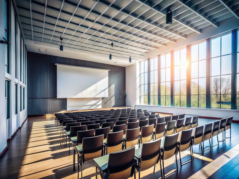 Empty Classroom Silhouette a Visual Representation of Educational ...