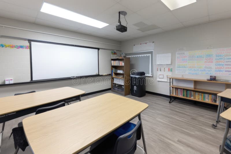Classroom with Smart Board, Projector, and Computer for Digital ...