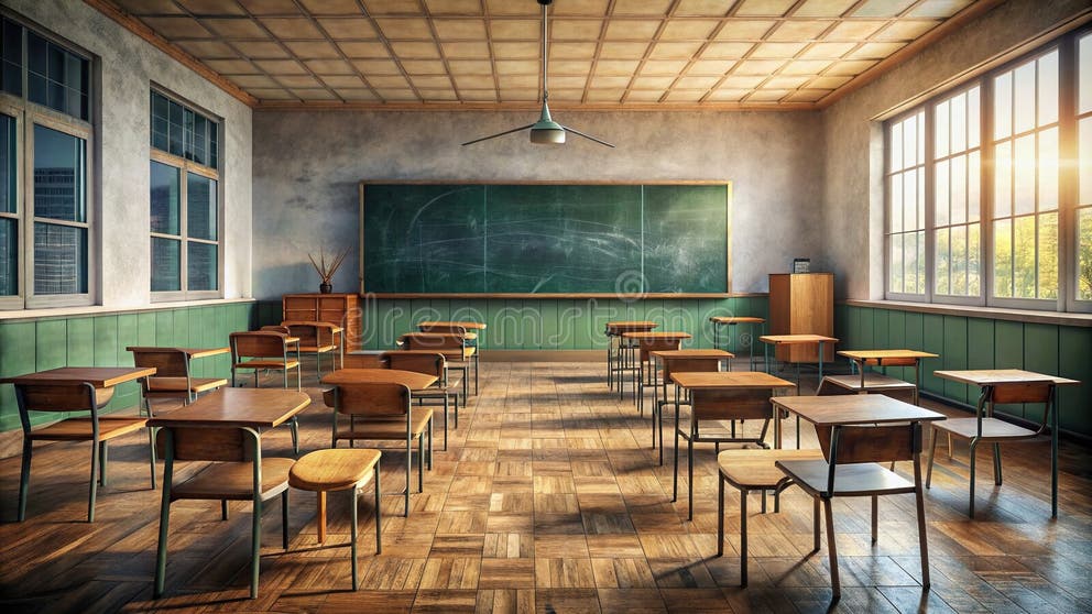 Empty Classroom Challenging Math Problems and a Teachers Absence a ...