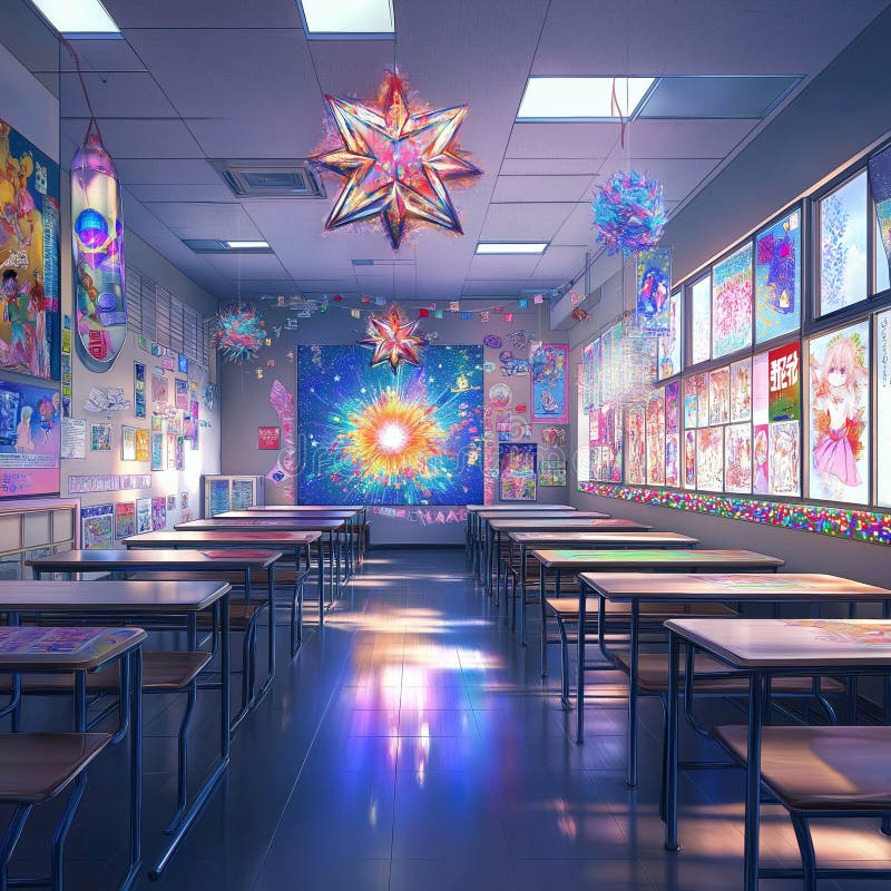 Empty Classroom Theme in Chinese New Year Stock Image - Image of white ...