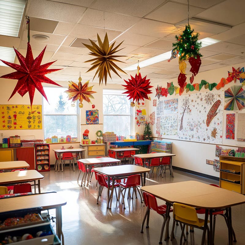 Empty Classroom Theme in Chinese New Year Stock Photo - Image of table ...