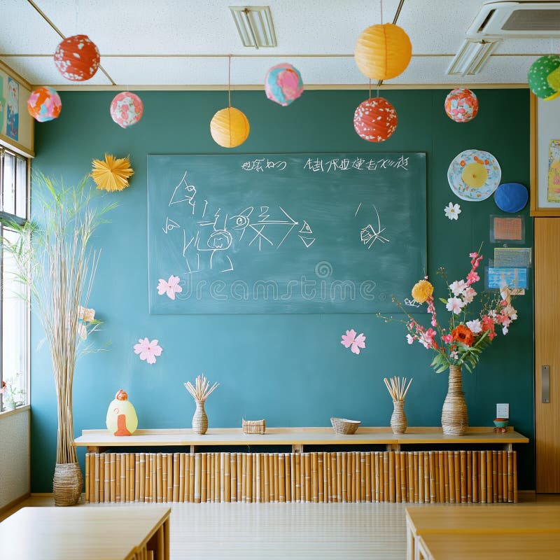 Empty Classroom Theme in Chinese New Year Stock Photo - Image of female ...