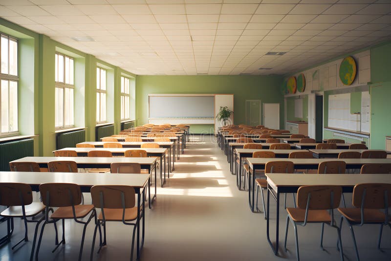 Empty Classrooms at School. Education, Elementary School or High School ...
