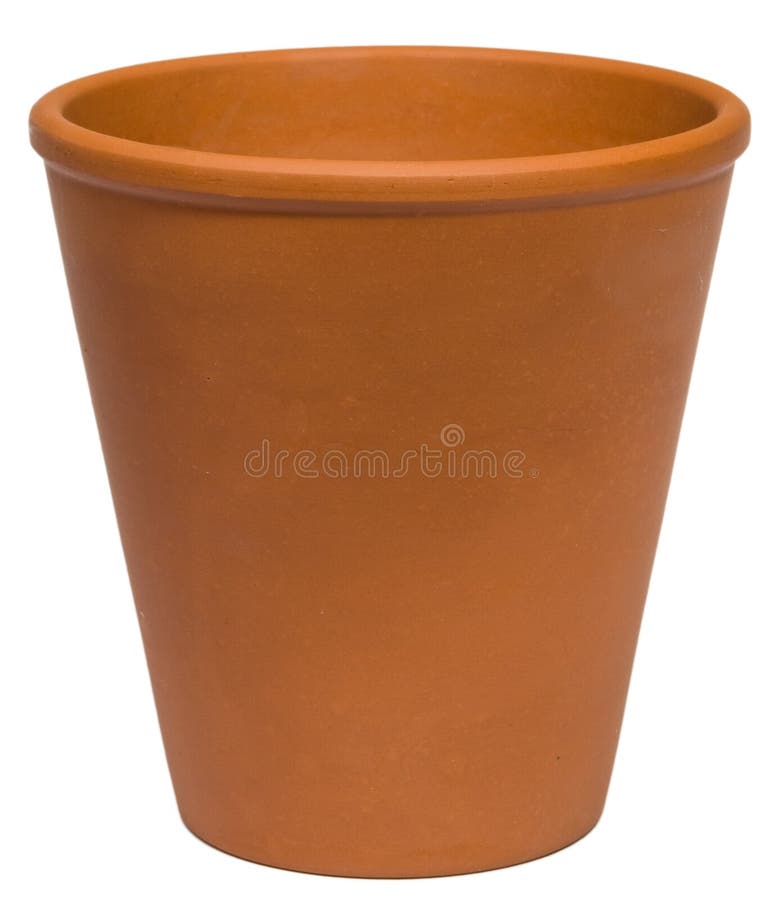 Empty clay plant pot stock photo. Image of stoneware - 29010674