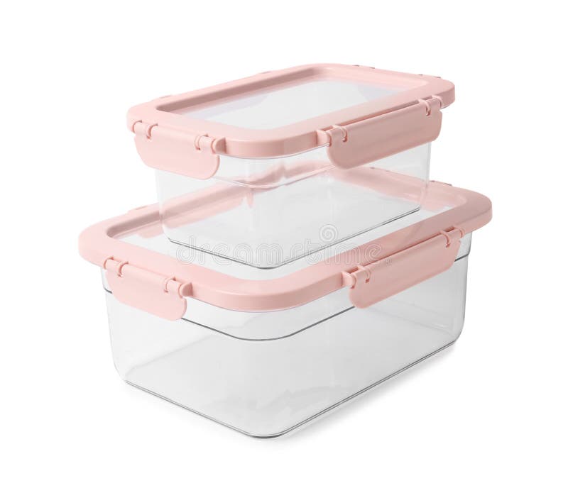 Empty Clean Boxes for Products Stock Photo - Image of kitchen, lunch ...