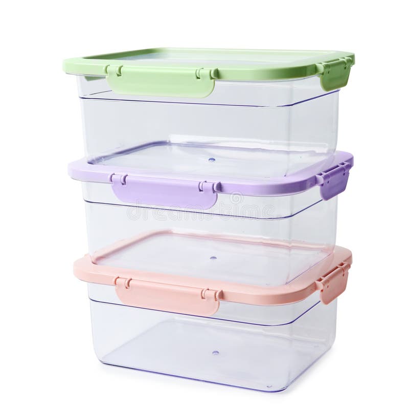 Empty Clean Boxes for Products on White Stock Image - Image of ...