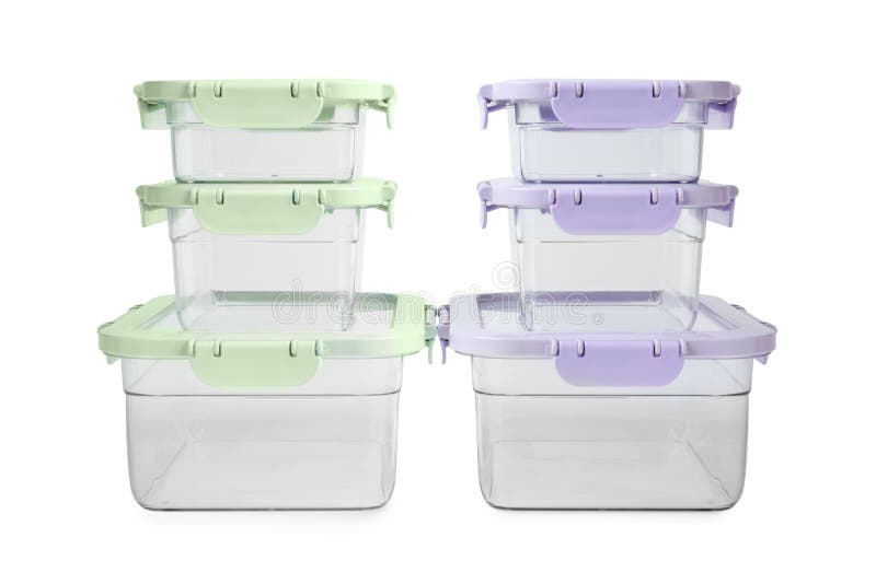 Empty Clean Boxes for Products on White Stock Image - Image of closed ...