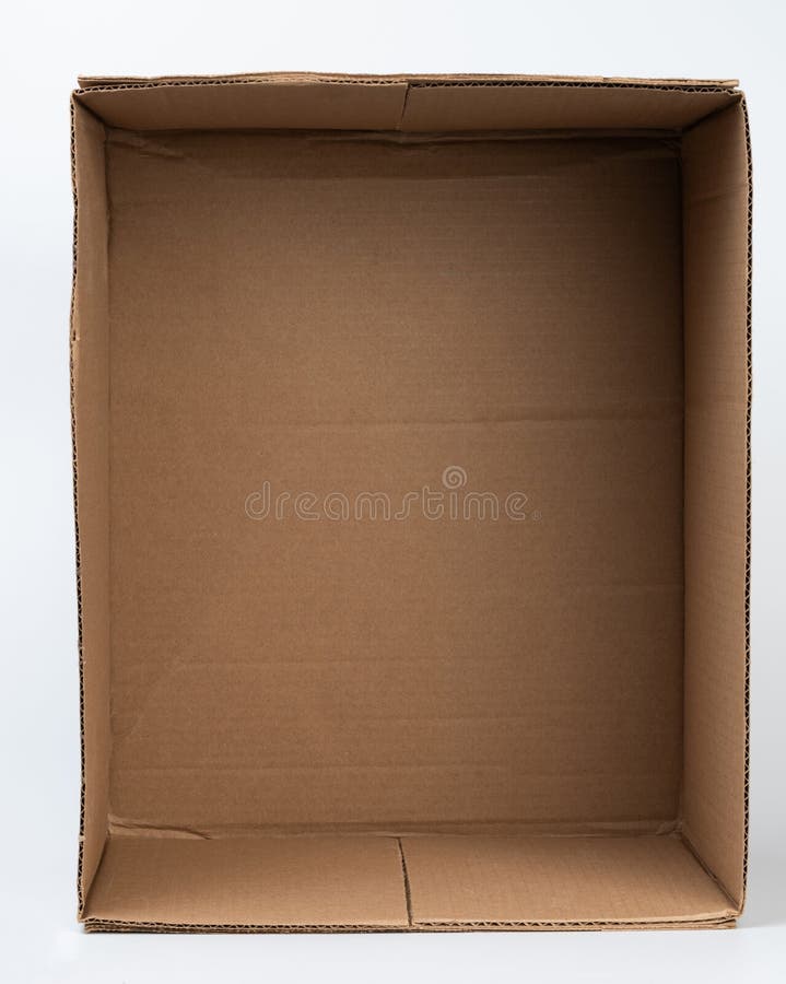 Empty clean cardboard box stock photo. Image of recycled - 289754364