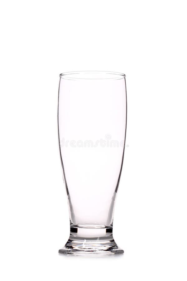 Empty Clean Drinking Glass Cup. Stock Image - Image of tall, single ...