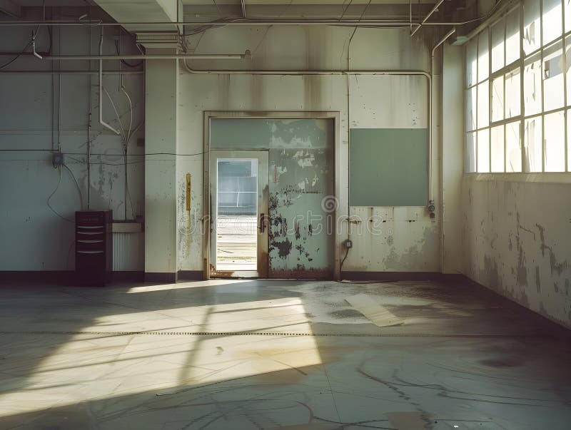 Empty Clean Room with Natural Light Streaming in Generative AI Stock ...