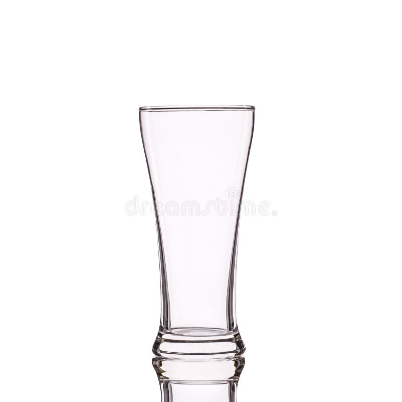 Empty Clear Wine Glass. Studio Shot Isolated on White Stock Photo ...