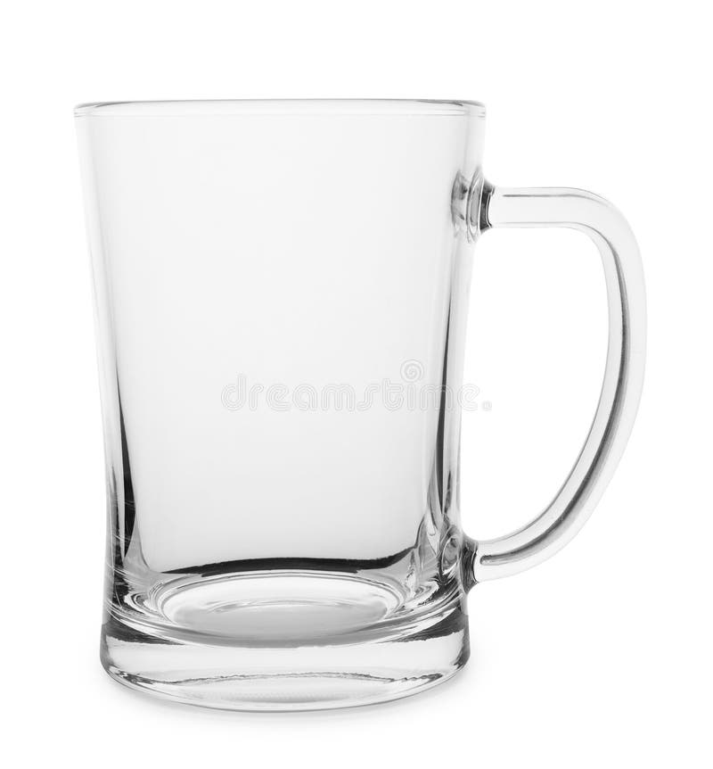 New Empty Clear Glass on White Stock Image - Image of beverage, glasses ...