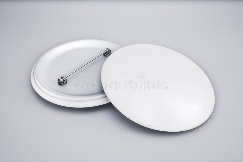 Pin Badge Mock Up White Stock Illustrations – 709 Pin Badge Mock Up ...