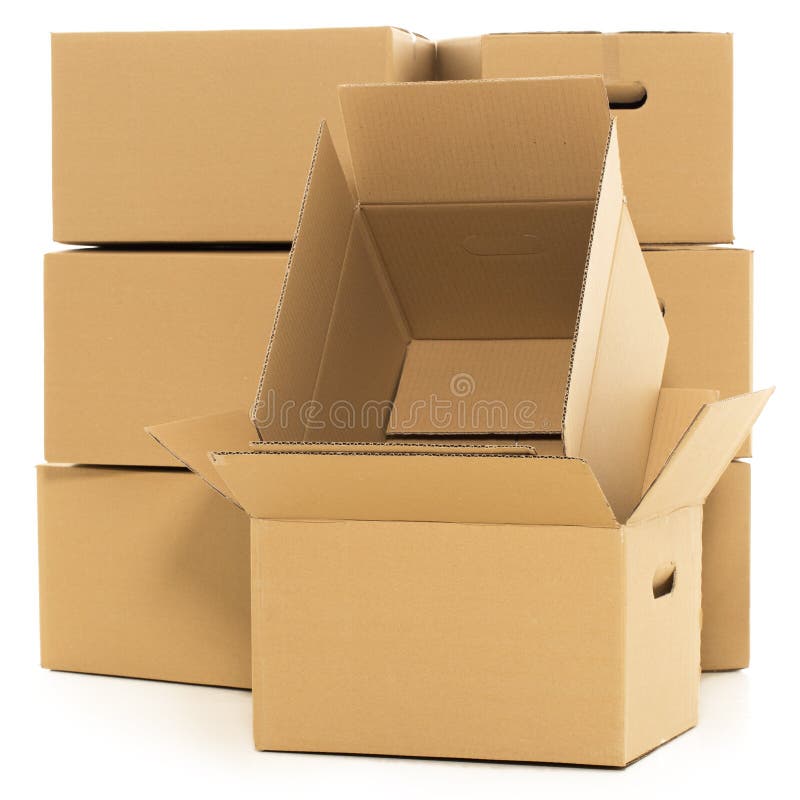 Packing a carton boxes stock photo. Image of equipment - 33434420