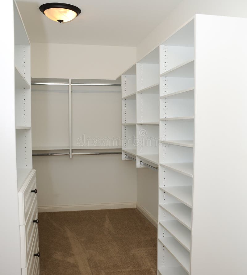 Empty Clothes Closet stock photo. Image of vacant, empty - 5583916