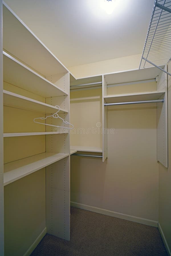 Empty Clothes Closet stock photo. Image of vacant, empty - 5583916
