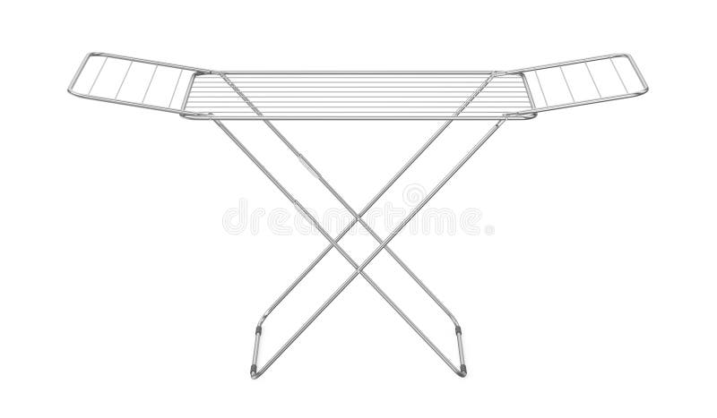 Empty clothes drying rack stock photo. Illustration of dryer - 378415596