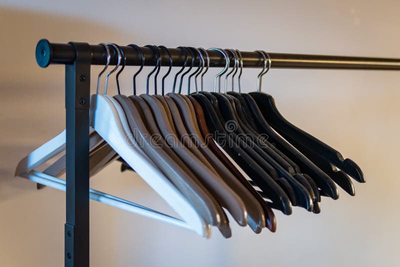 Empty clothes hanger stock photo. Image of accessory - 123986722