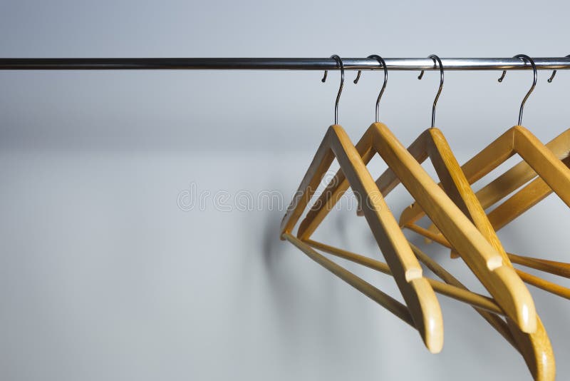 Empty Coat Rack Isolated on Black Stock Photo - Image of interior, dark ...