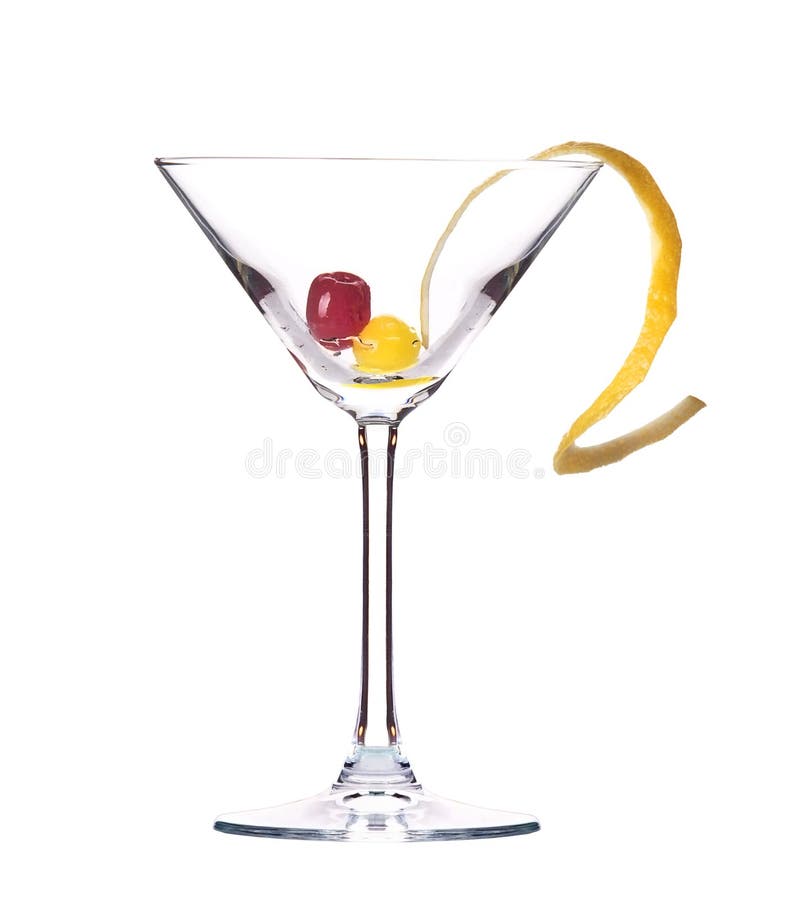 Empty cocktail glass stock photo. Image of empty, isolated - 30218596