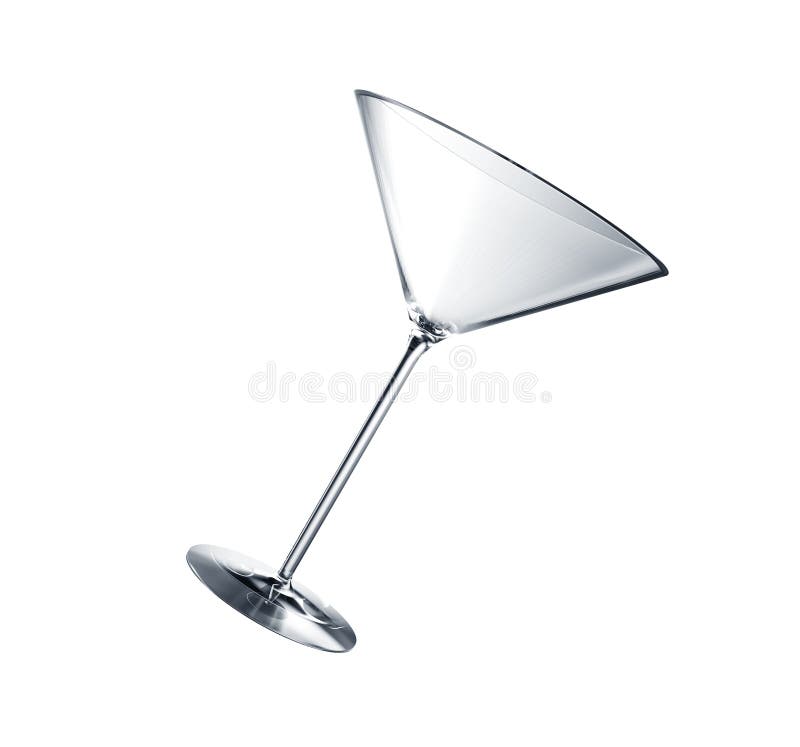 Empty Cocktail Glass Isolated on White Stock Illustration ...