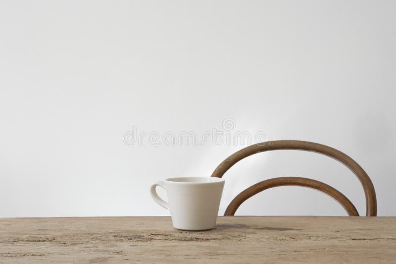Empty Coffe Cup on the Table Stock Image - Image of decorating, inside ...