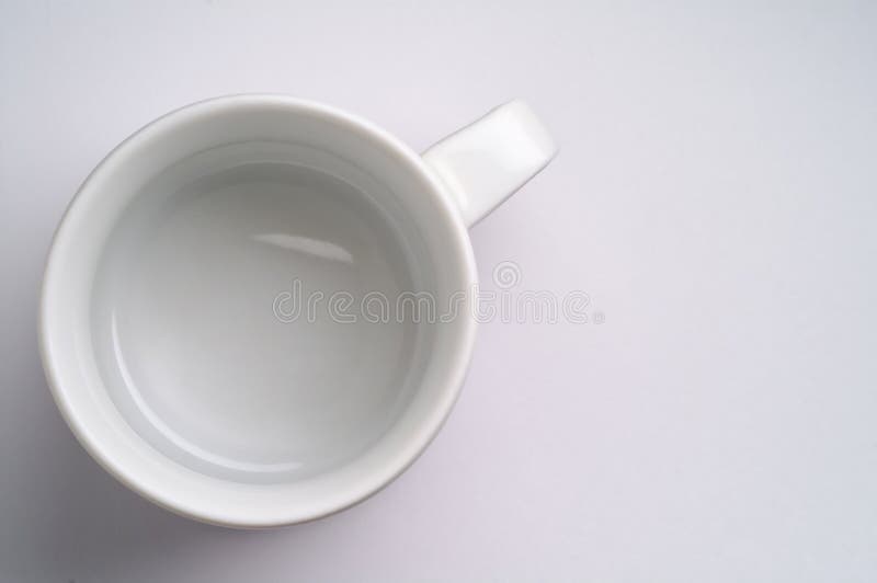 Empty and Full Cup of Fresh Coffee on Vintage Blue Table Stock Photo ...