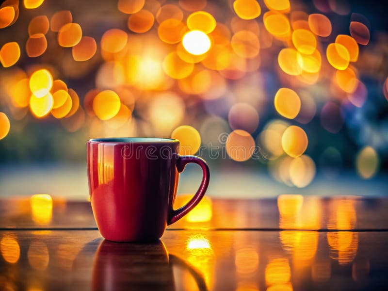 Empty Coffee Cup on Blue Monday a Panoramic Stock Photo Featuring a Sad ...