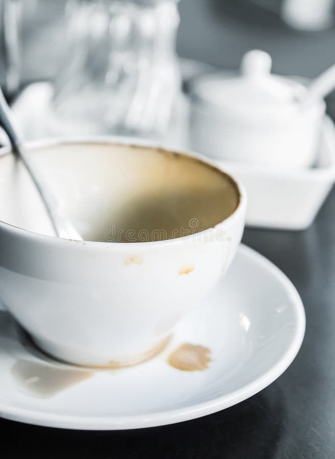 Empty coffee cup stock image. Image of liquid, coffee - 39712353
