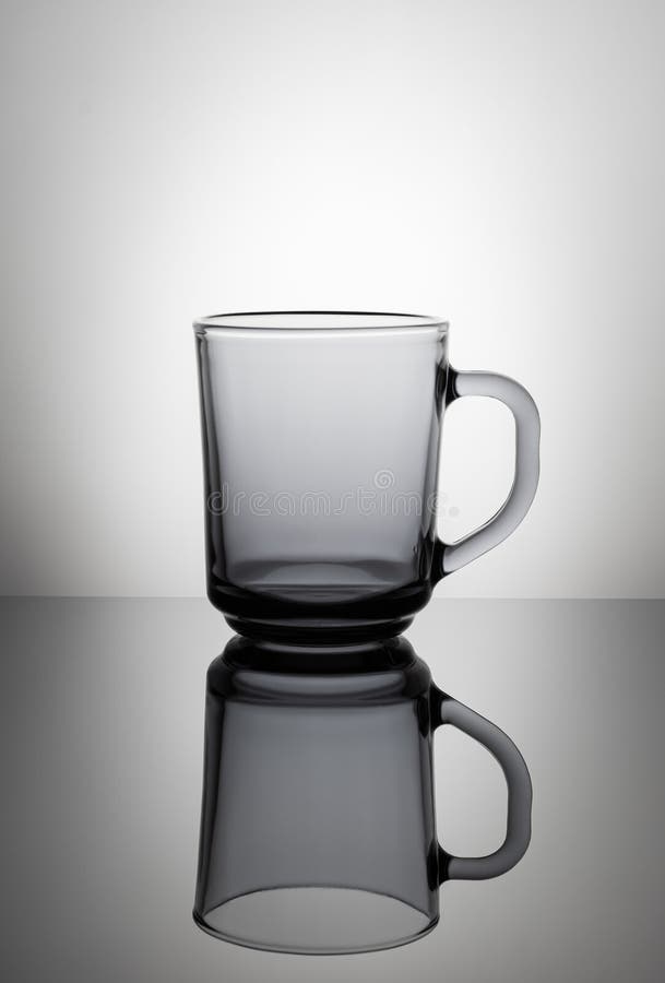 Empty Coffee Glass on a White Background Stock Photo - Image of ...