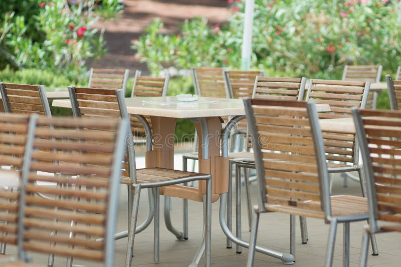 Empty coffee shop tables stock photo. Image of chairs - 38285410