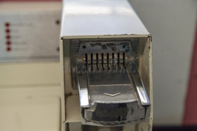 Empty coin slots stock image. Image of machine, empty - 75779747