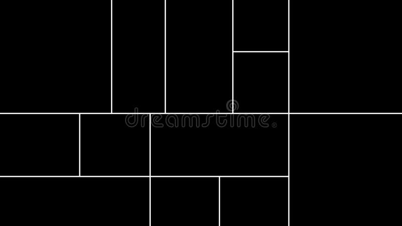 Empty Collage for Pictures. Vector Photo Frame for Memory Stock Vector ...