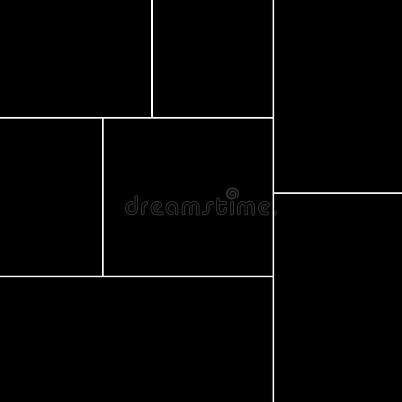 Empty Collage for Pictures. Vector Photo Frame for Memory Stock Vector ...