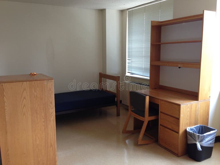 Empty college dorm room stock image. Image of housing - 122407781